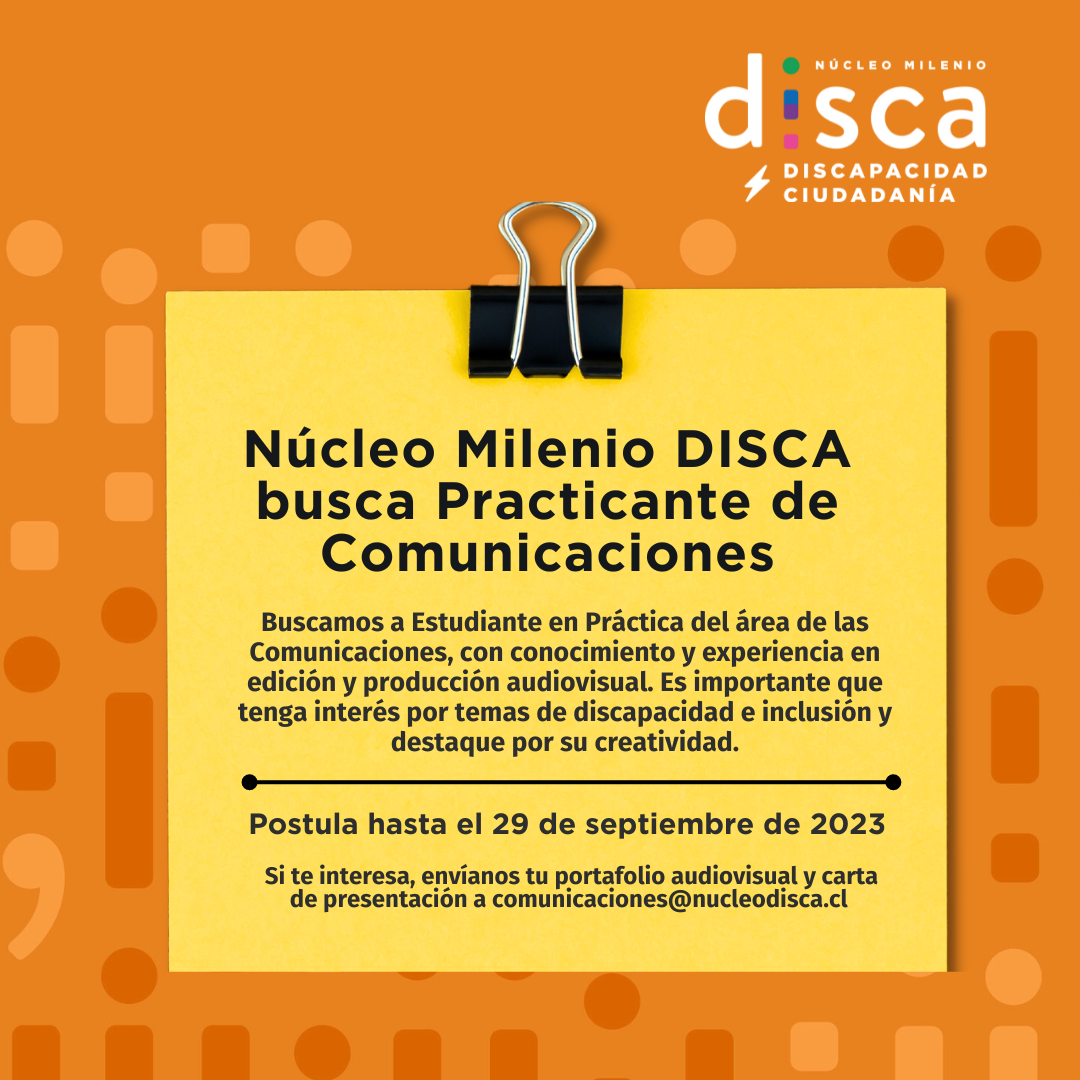 Núcleo Disca - Disability and citizenship Núcleo DISCA is looking for a ...